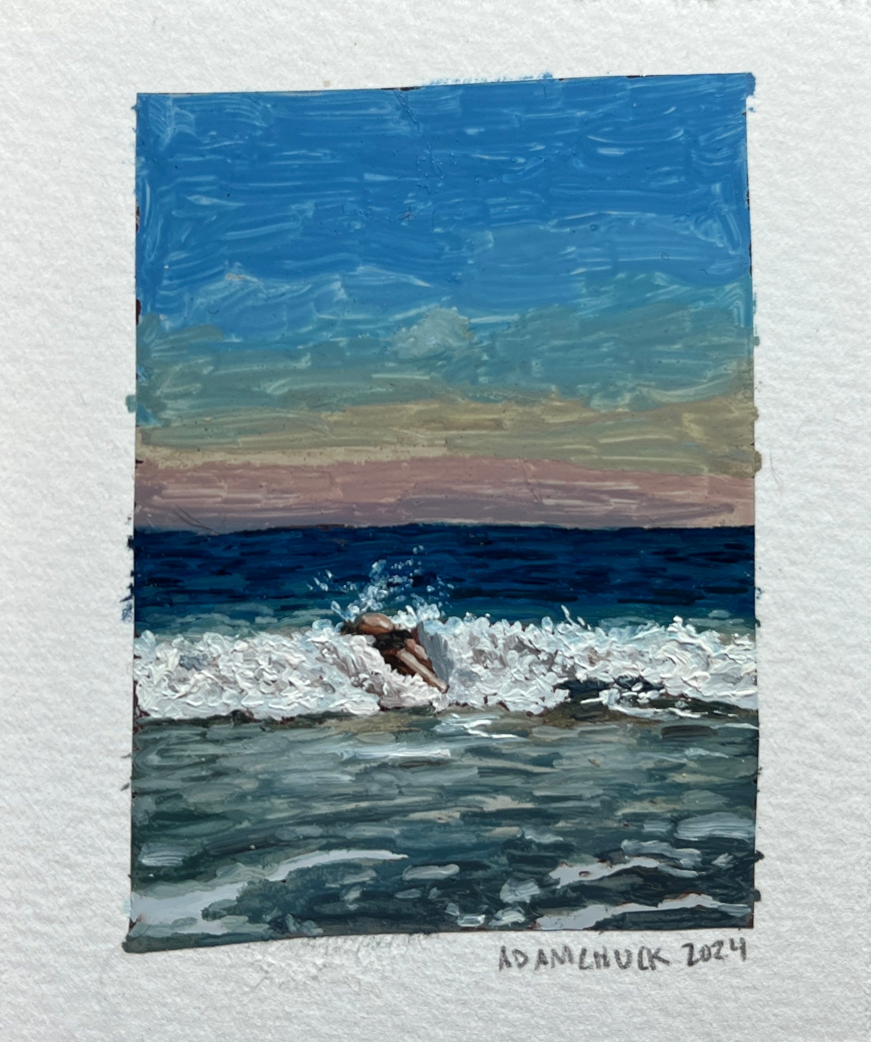 Diving Into the Wake (self portrait) – Fellow Art